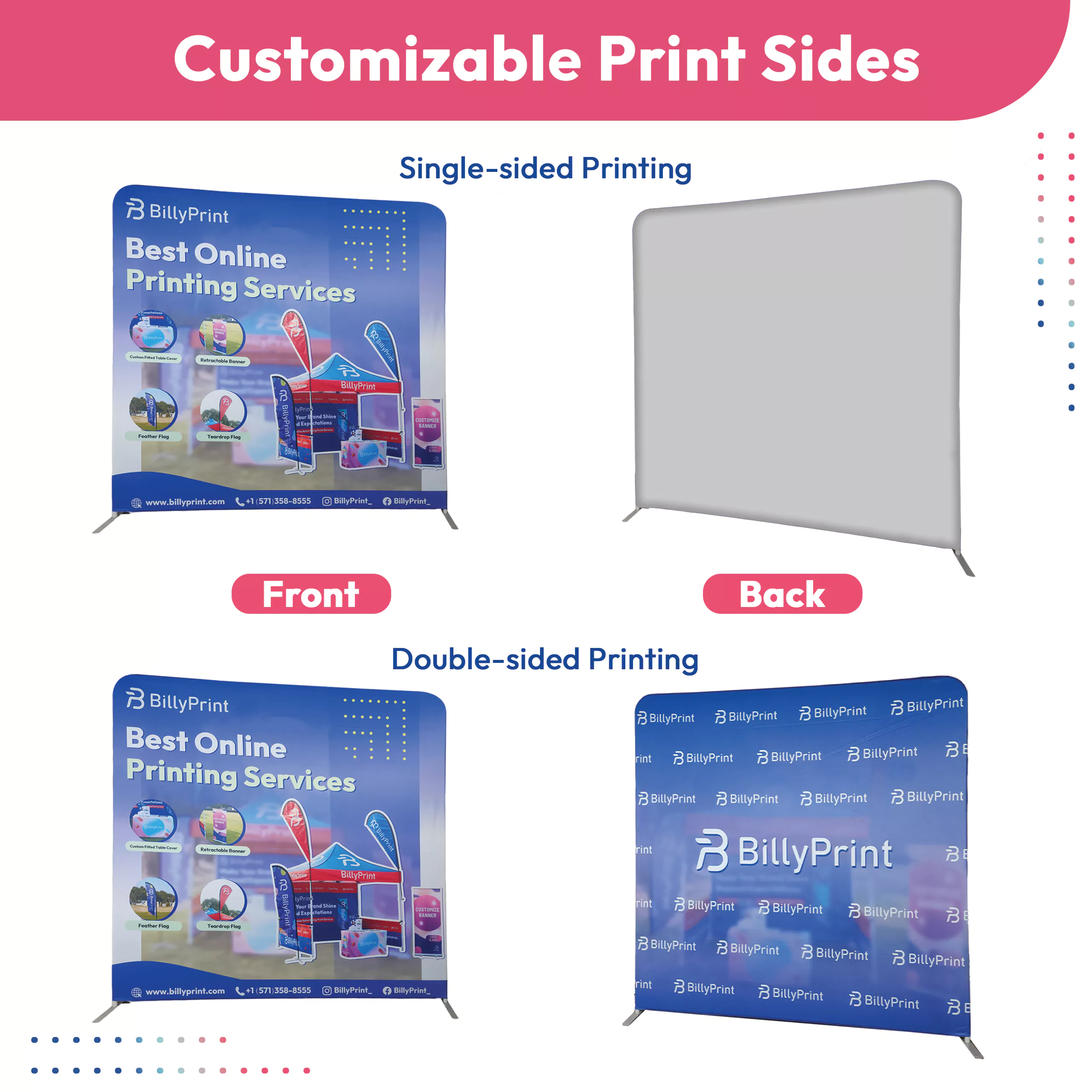 Custom Tension Fabric Display - BillyPrint