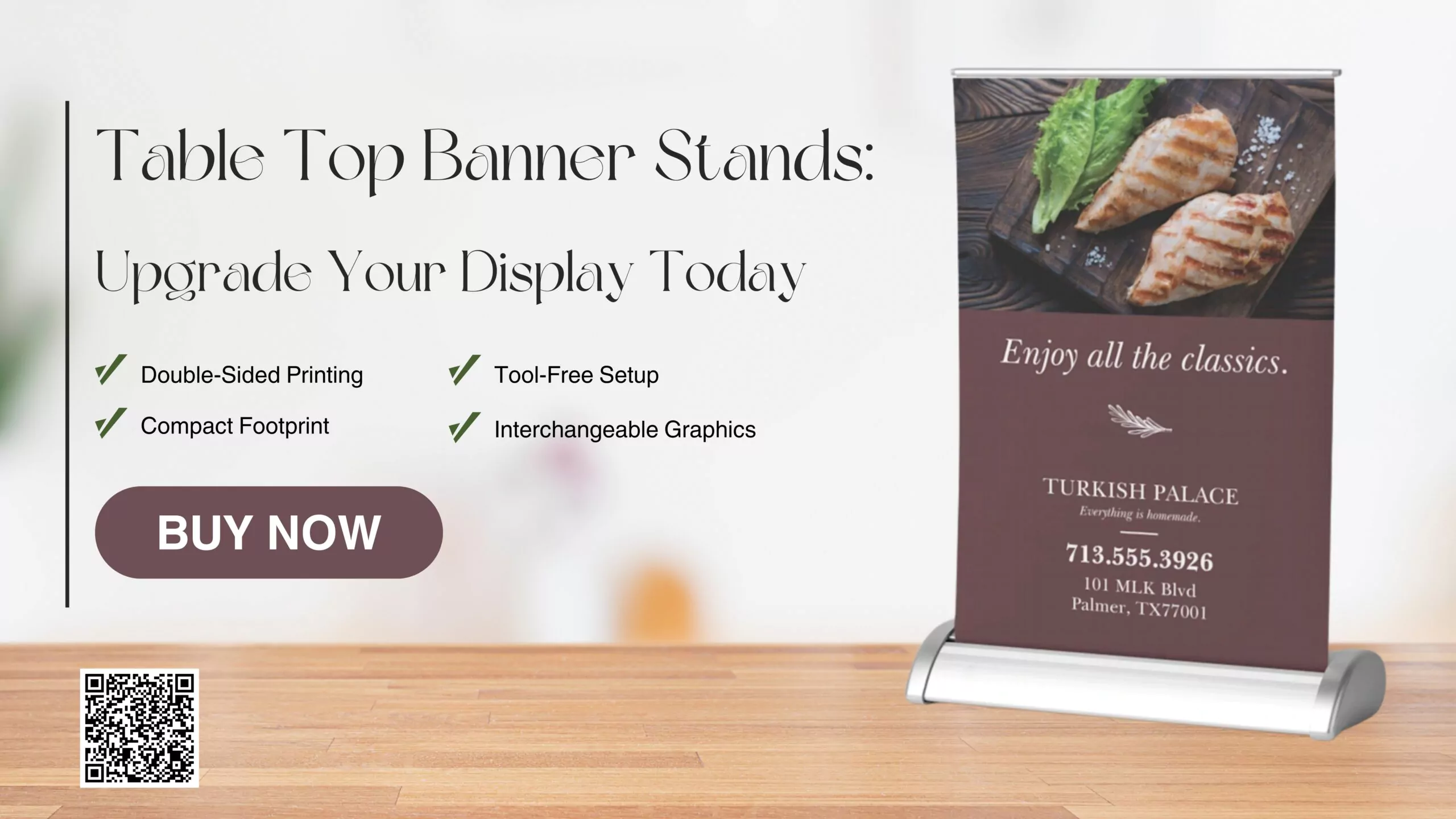 7 Effective Ways Table Top Banner Stands Boost Promotion | BillyPrint